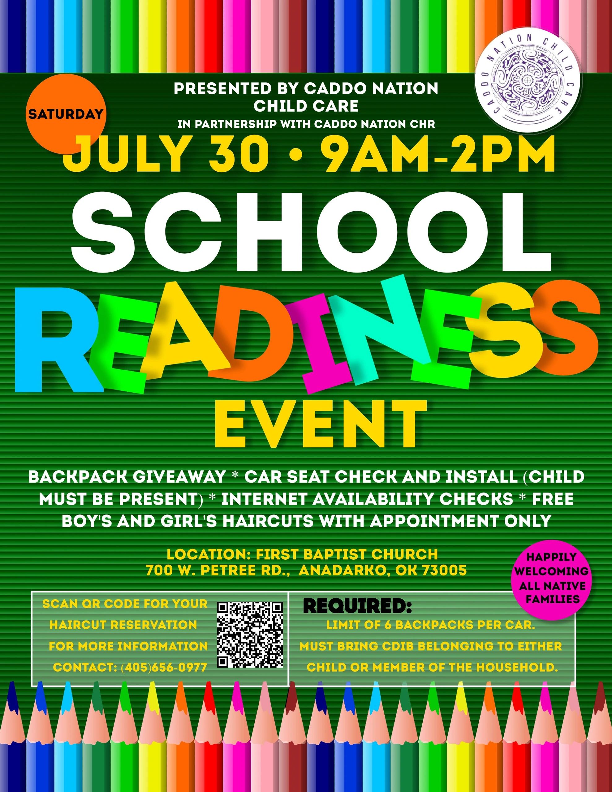 School Readiness Event July 30th, 2022