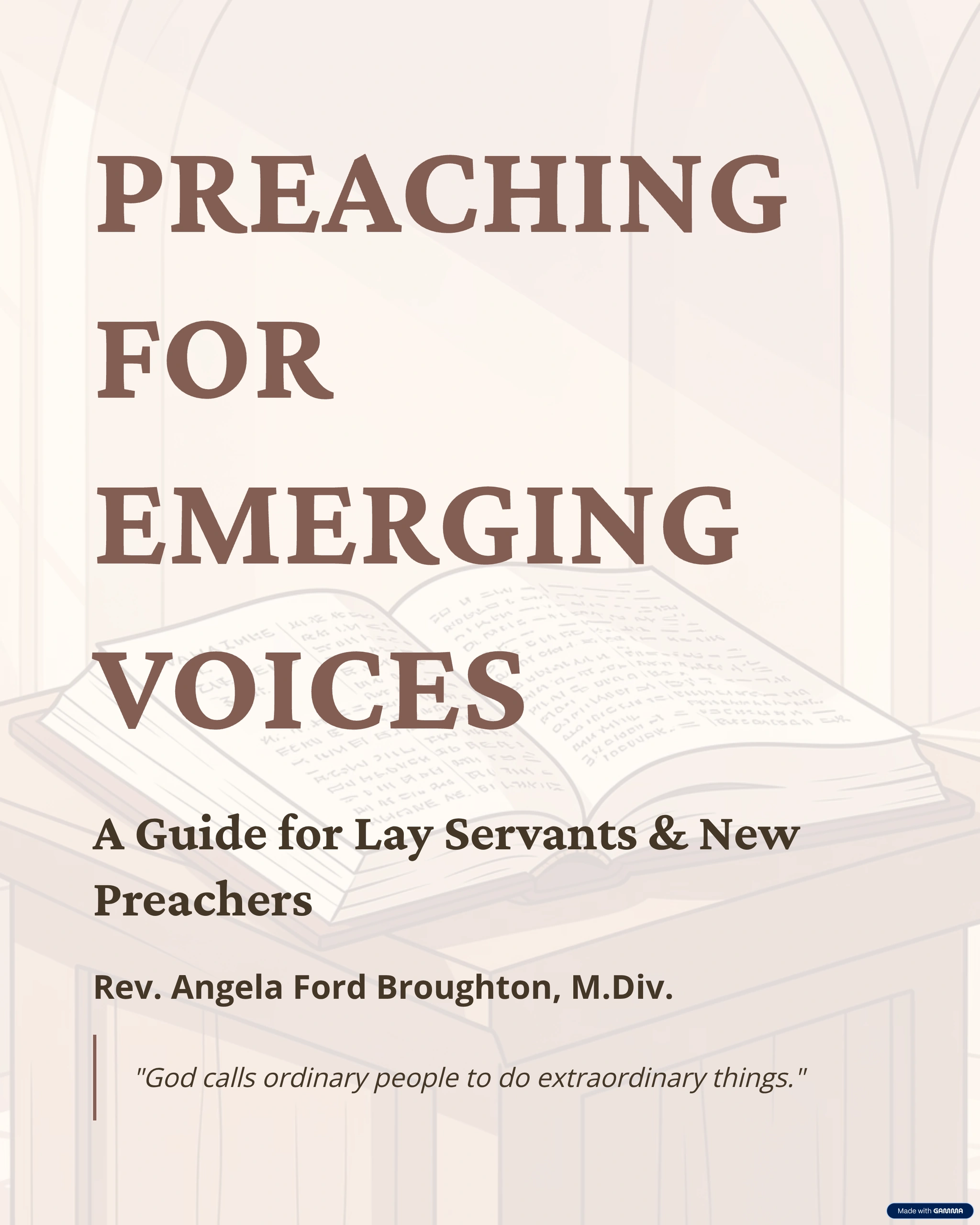 Preaching for Emerging Voices - Resource and 30 Minute Coaching