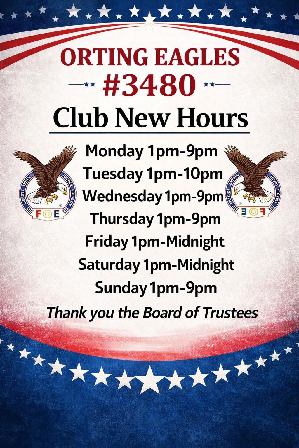 Orting Eagles - Social Club, Cocktail Lounge, Bar