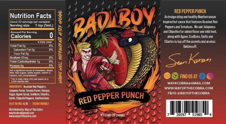 RED PEPPER PUNCH Hot Sauce