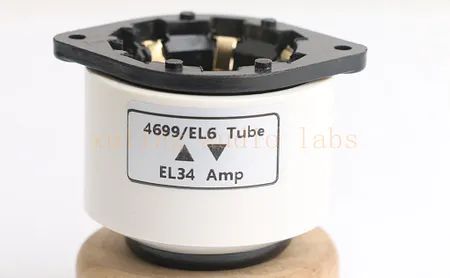 QUAD 4PCS EL34 TO 4699 EL6 TUBE CONVERTER ADAPTER FOR YOUR TUBE AMPLIFIER
