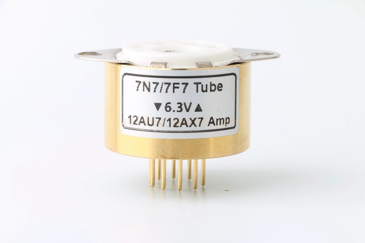 PAIR 2PC 6.3V 12AU7 12AX7 (amp socket) to 7N7 7F7 TUBE CONVERTER ...