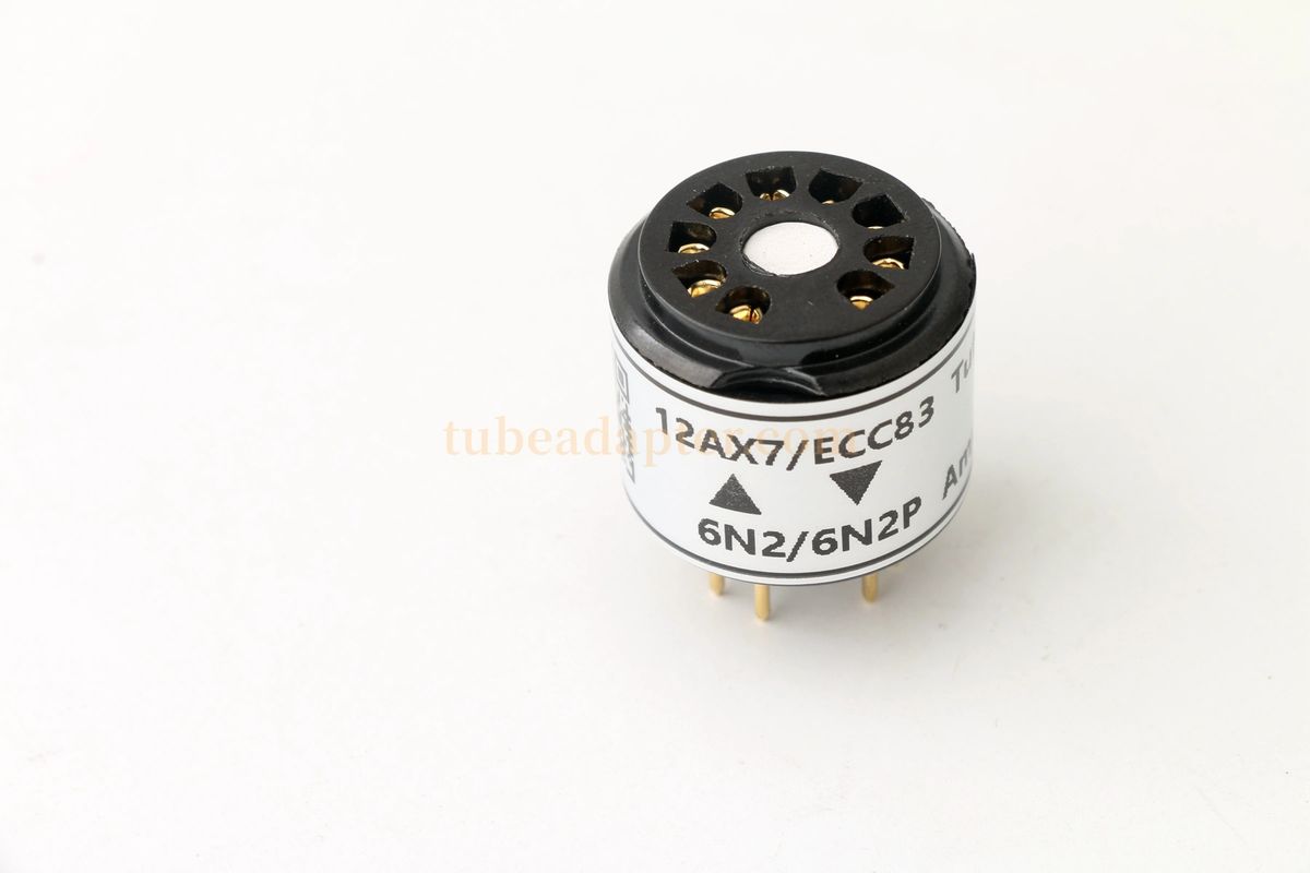 PAIR 2PC 6N2 6N2P TO 12AX7 ECC83 TUBE CONVERTER ADAPTER FOR YOUR TUBE ...