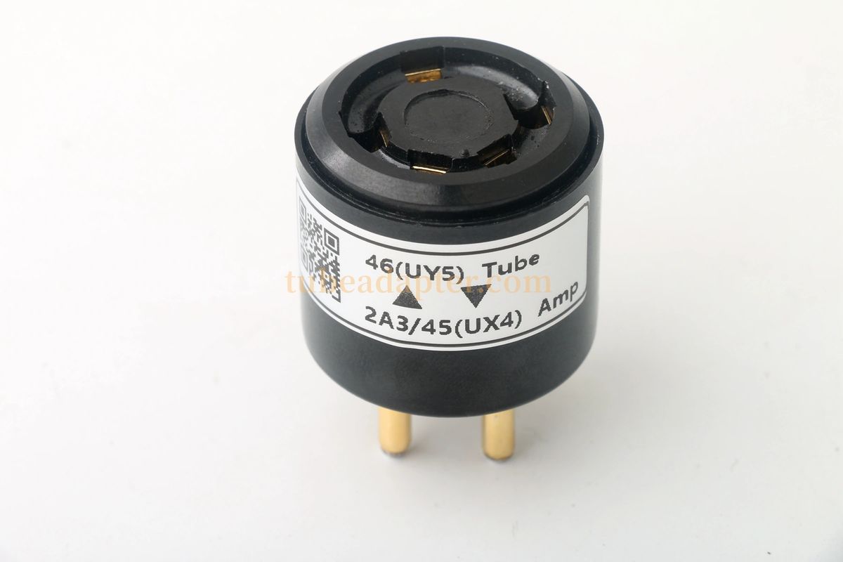 PAIR 2PC 2A3 45 TO 46 tube converter adapter