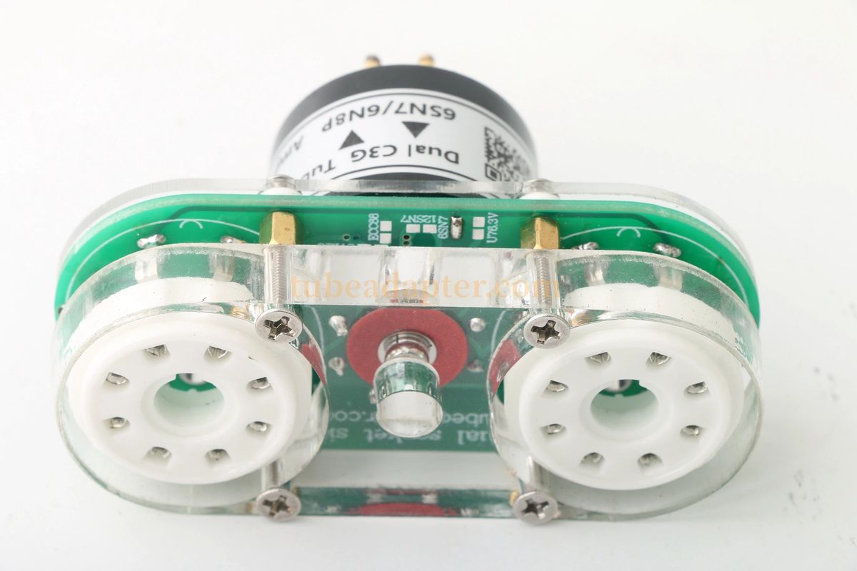 PAIR 2PC 6SN7 TO C3G tube converter adapter