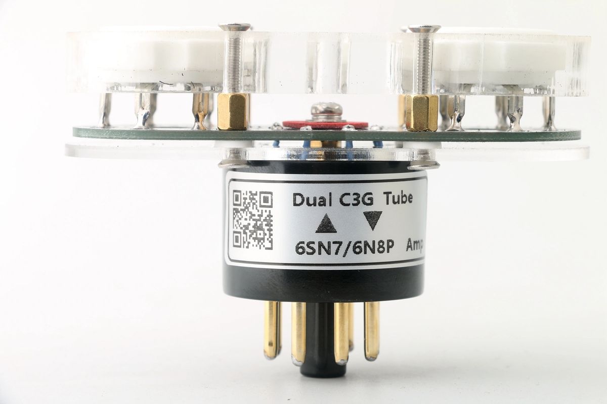 PAIR 2PC 6SN7 TO C3G tube converter adapter