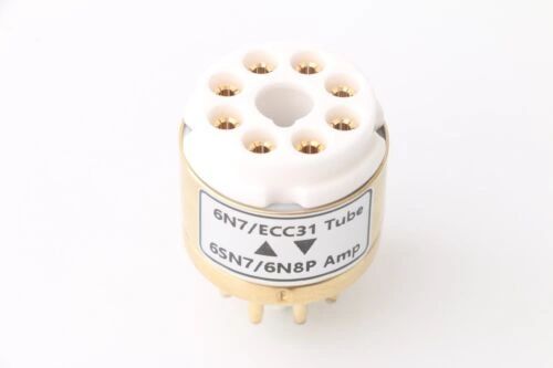 PAIR 2PCS 6SN7 6N8P TO 6N7 ECC31 Tube converter adapter for your tube ...