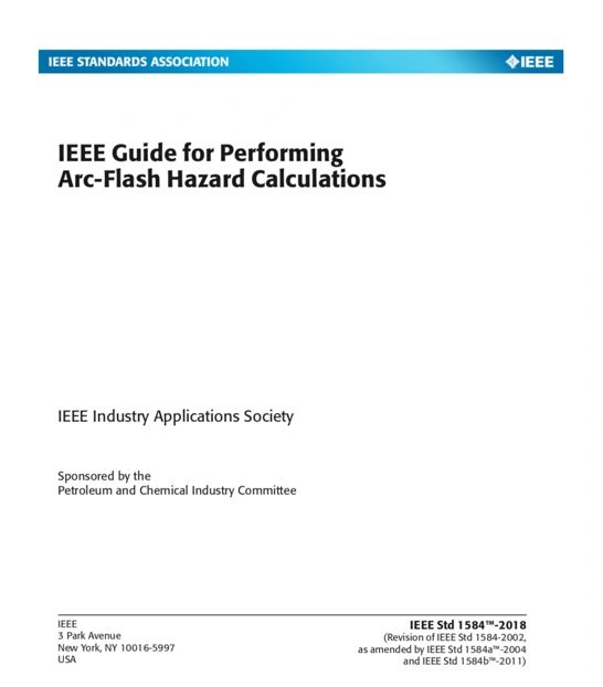 IEEE 1584 2018 Edition Interpretation and Application Guidance
