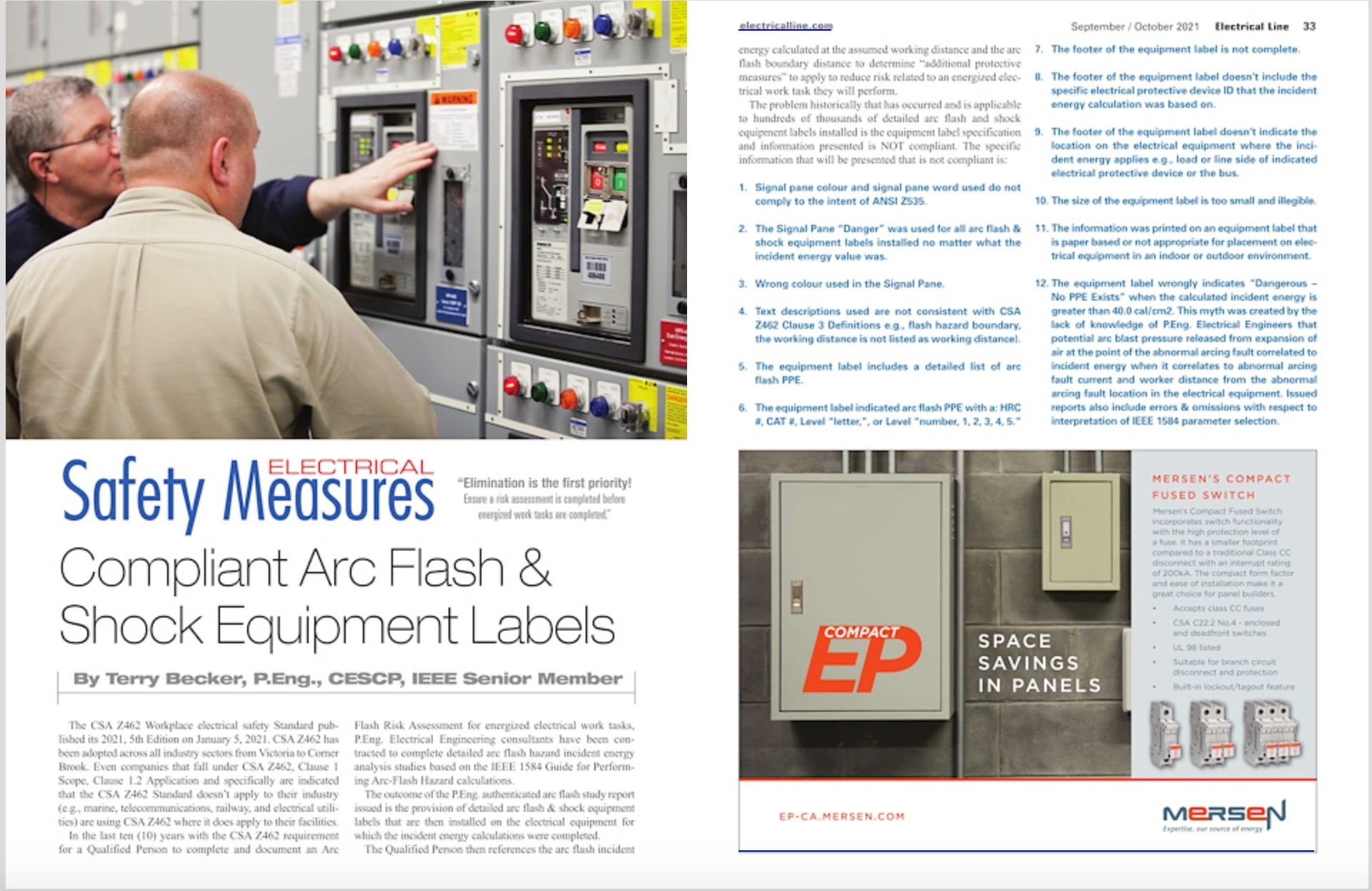 Compliant Arc Flash & Shock Equipment Labels