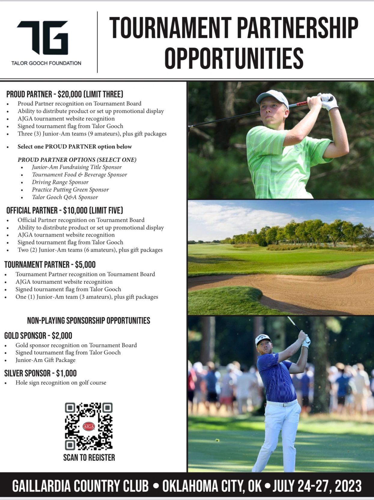 PARTNERSHIP OPPORTUNITIES | Talor Gooch Foundation