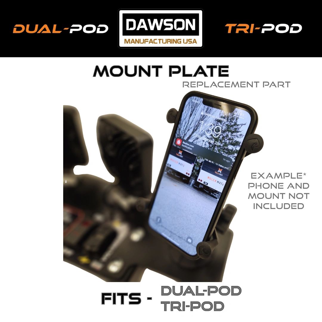 Steel Phone Mount Plate for Dual-Pod LED