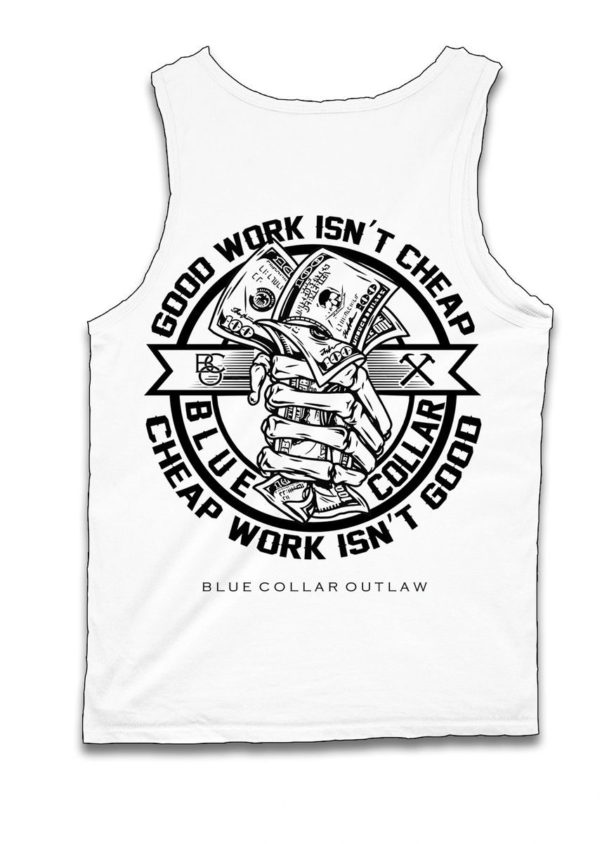 Good Work Mens White tank top