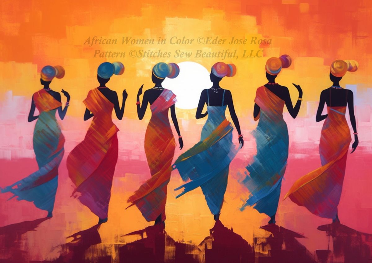 African Women in Color (Max Color) cross stitch pattern by Eder Jose Rosa