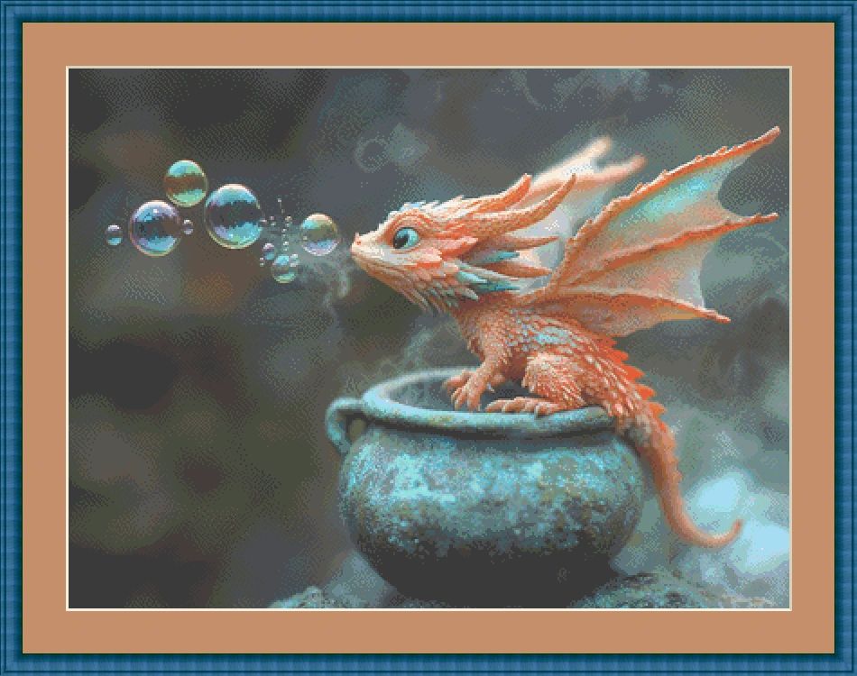 Bubble Magic counted cross stitch pattern by Serr.Kai A Quill & Ink