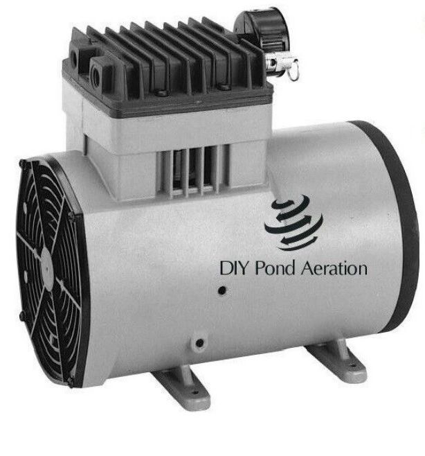 Thomas 120 PSI 3.7 cfm Aeration Compressor 1207PK80 Rocking Piston Pond ...
