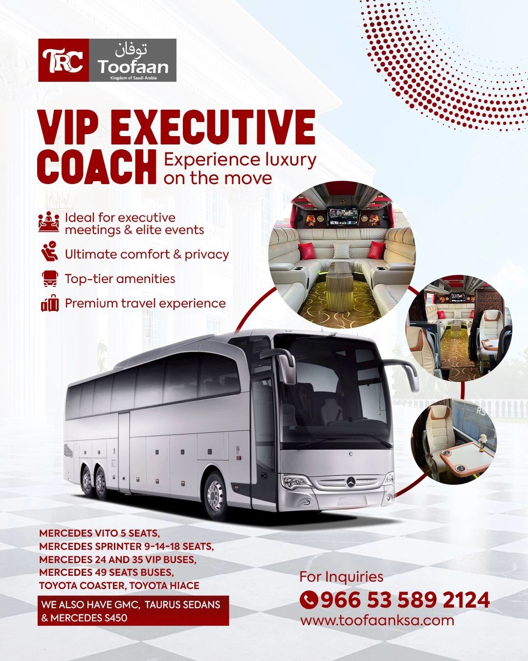 Luxury Bus in Saudi Arabia