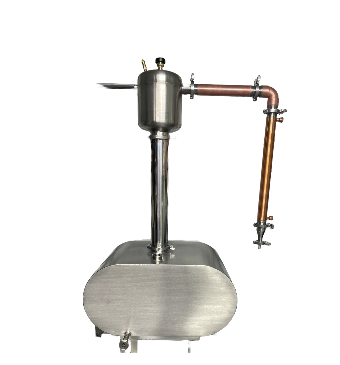 20 Gallon Submarine Tank Still Kit with Copper Piping and Condenser.