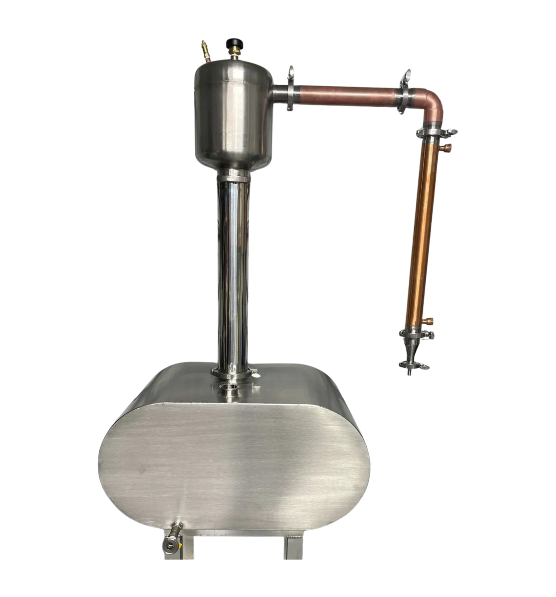 30 Gallon Submarine Tank Still Kit with Copper Piping and Condenser