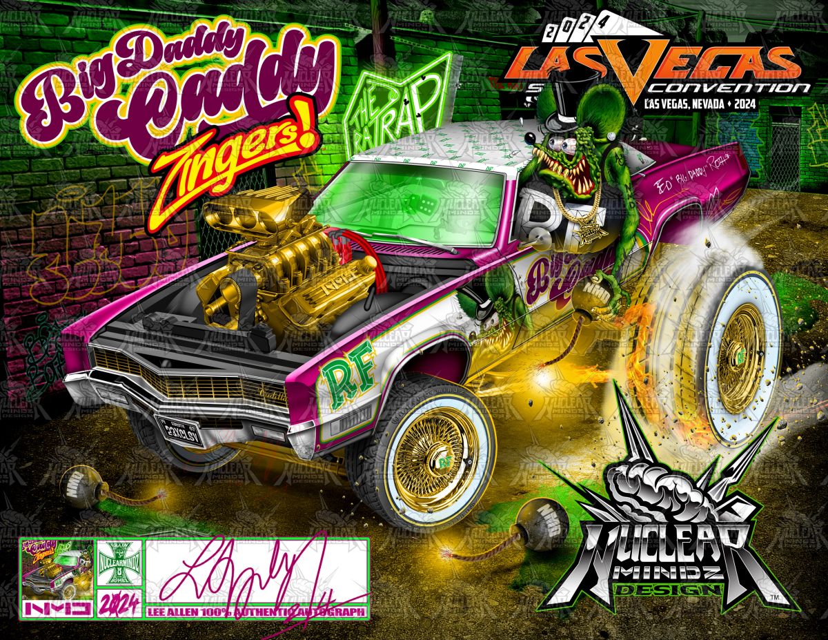 Nuclear Mindz Design Lee Allen X Rat Fink X Johnny Lightning X Big ...