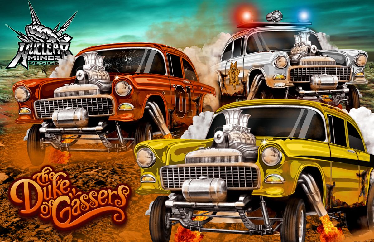 Nuclear Mindz Design Lee Allen 2022 Weekend Of Wheels 11x17 "Duke Of ...