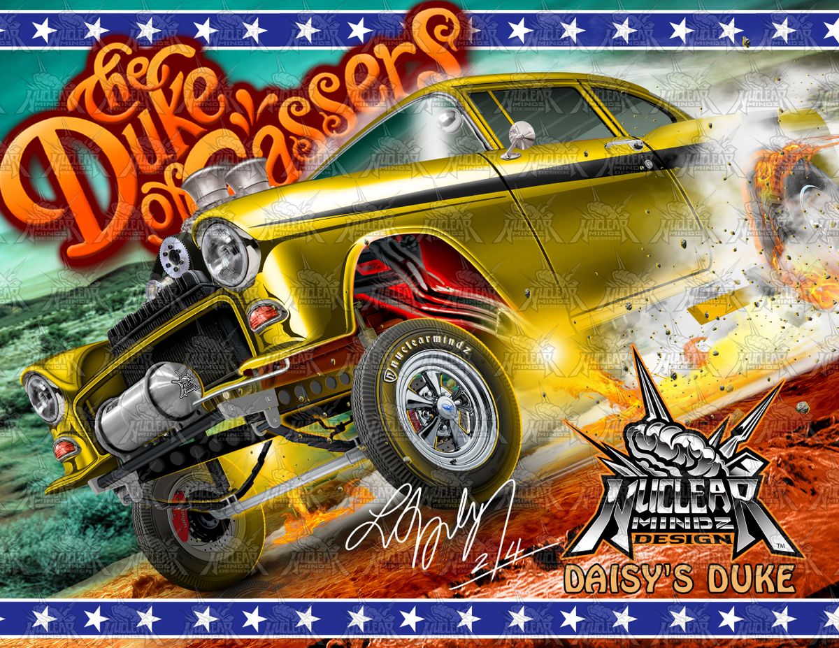 Nuclear Mindz Design Lee Allen 2022 Weekend Of Wheels "Duke Of Gassers ...