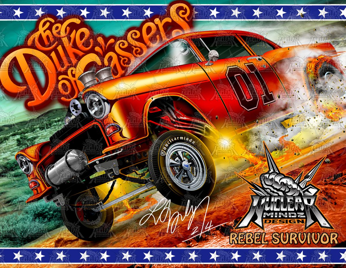 Nuclear Mindz Design Lee Allen 2022 Weekend Of Wheels "Duke Of Gassers ...