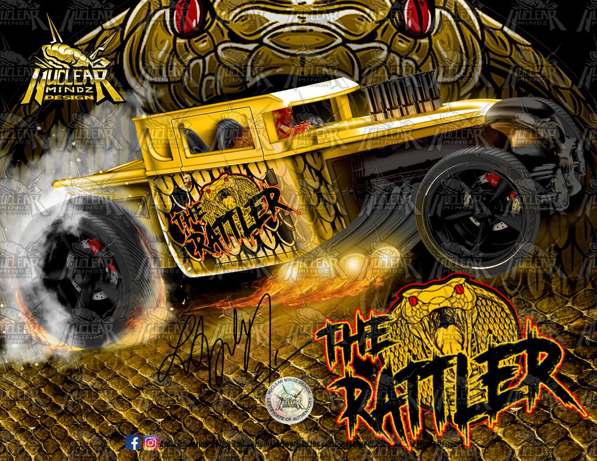 Nuclear Mindz Design The Rattler Bones Esheet