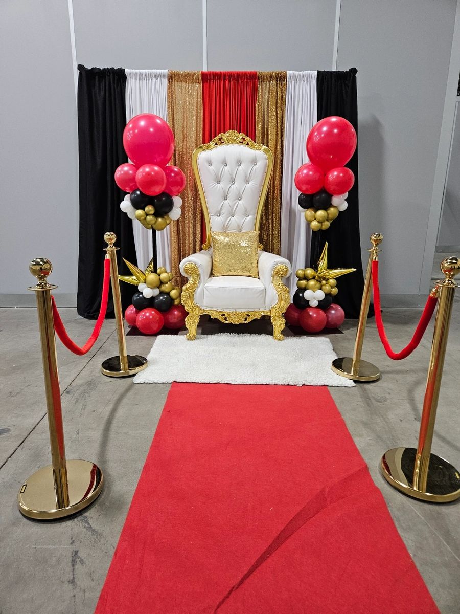Deluxe Prom Send Off Throne Chair Package