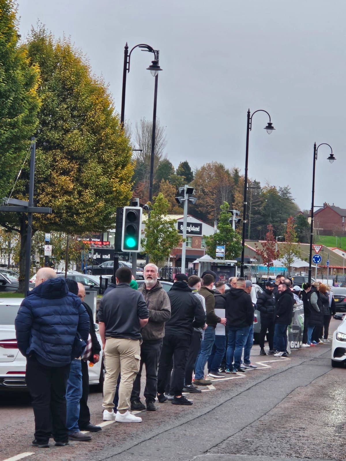 IRPWA Hold Whiteline Picket in East Tyrone