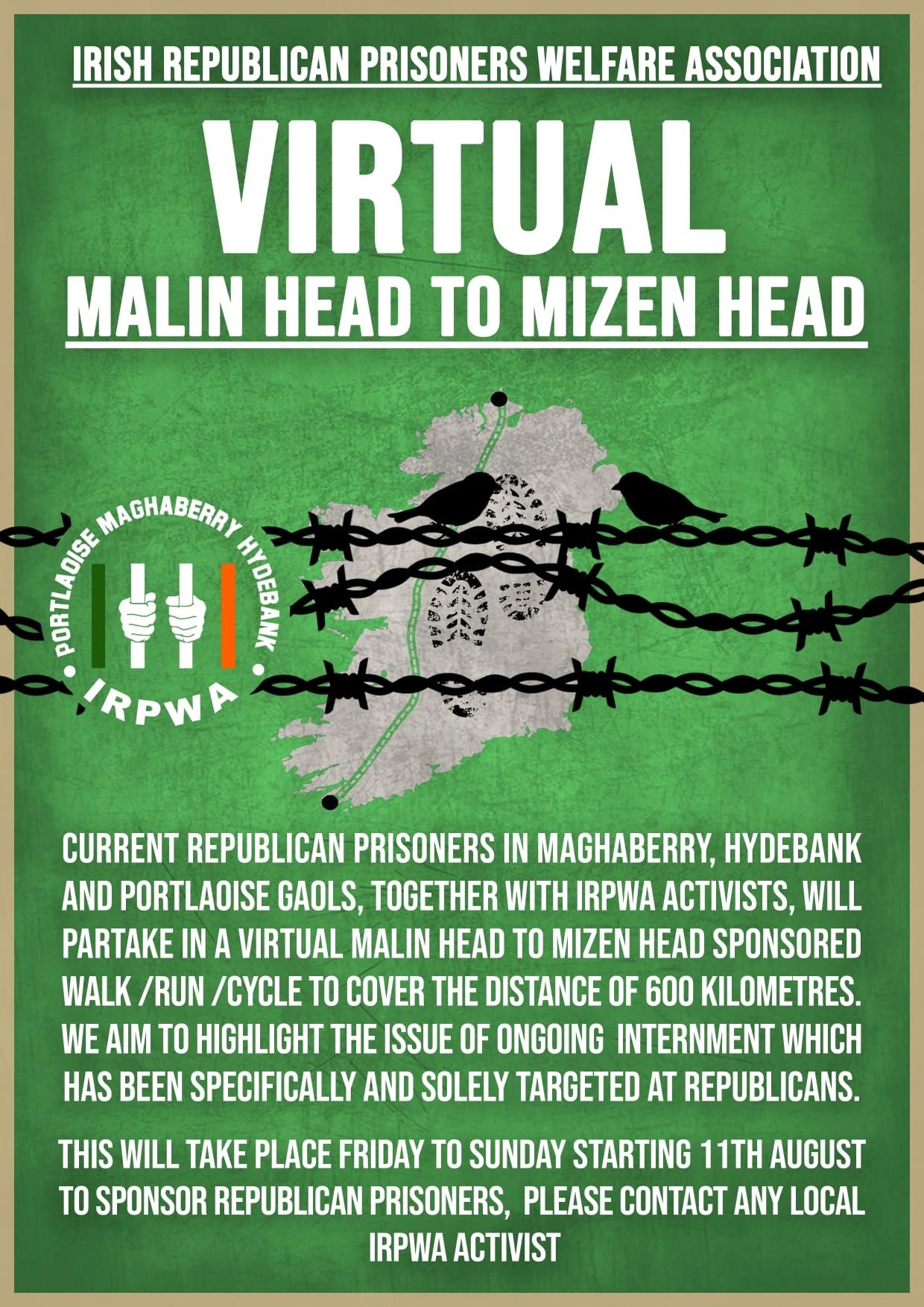 Republican Prisoners To Partake In Sponsored Event