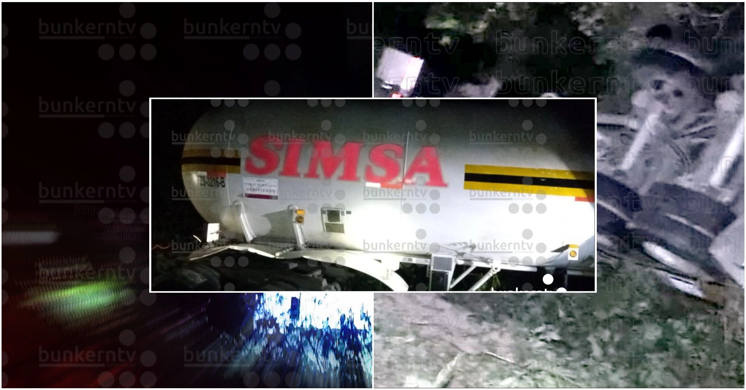 Vuelca pipa de la empresa SIMSA en la autopista Tuxpan Tampico