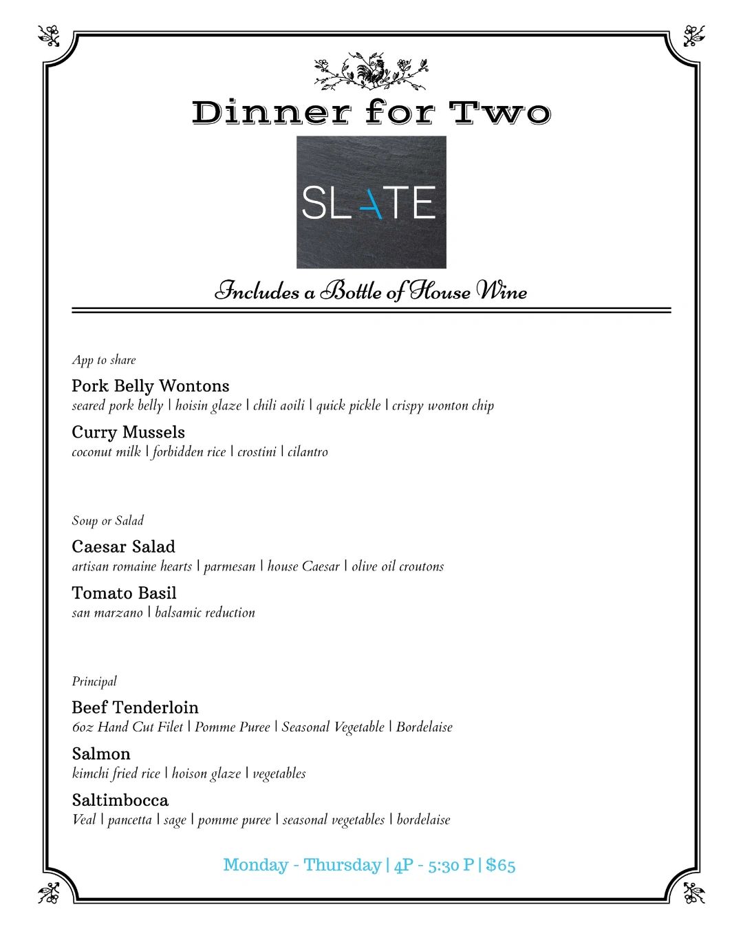 Slate - Steakhouse - Traverse City, Michigan