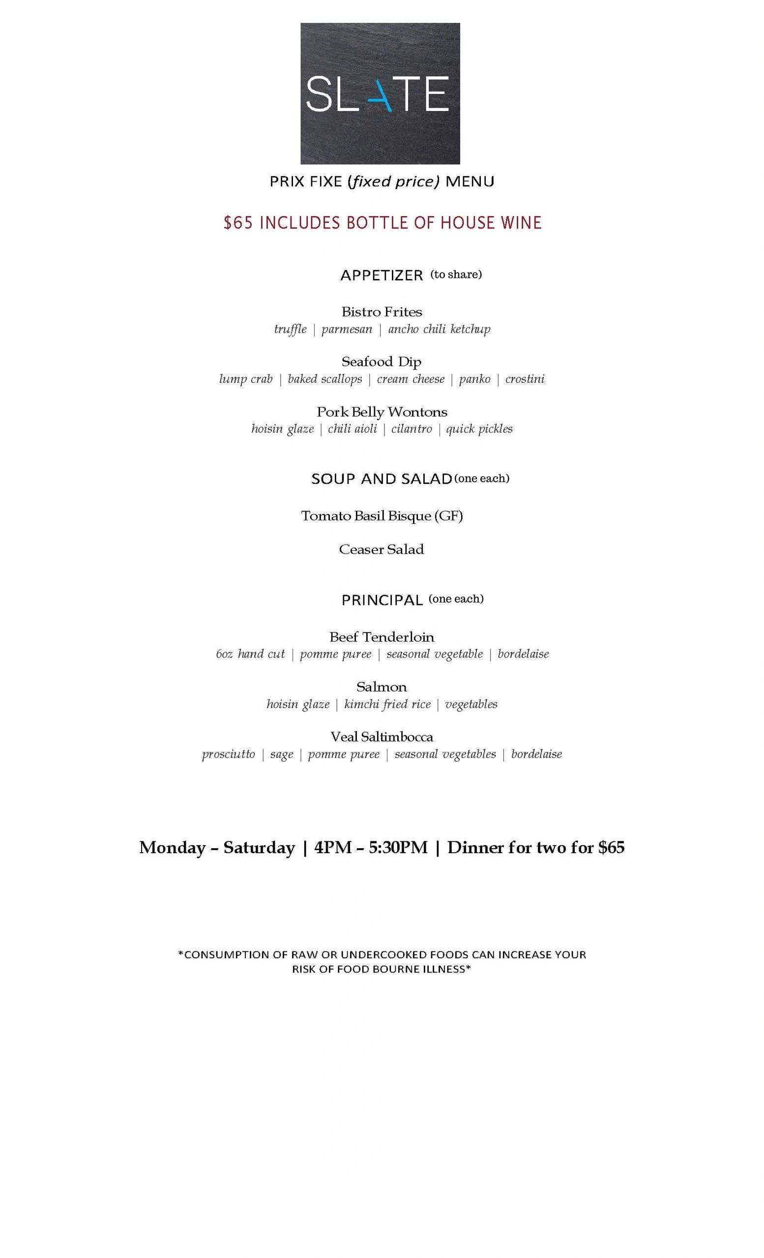 Slate - Steakhouse - Traverse City, Michigan