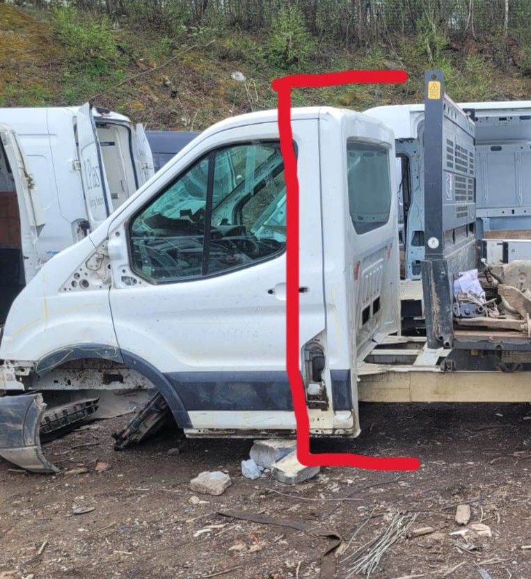 2017 Ford Transit Tipper Mk8 Backside cut