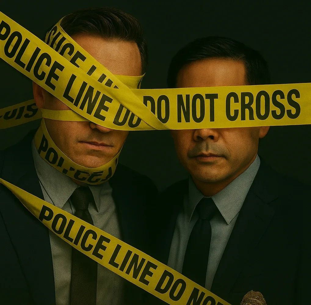 Owain Yeoman and Tim Kang are The TV Police