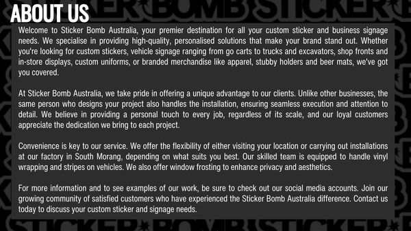 About us | Sticker Bomb