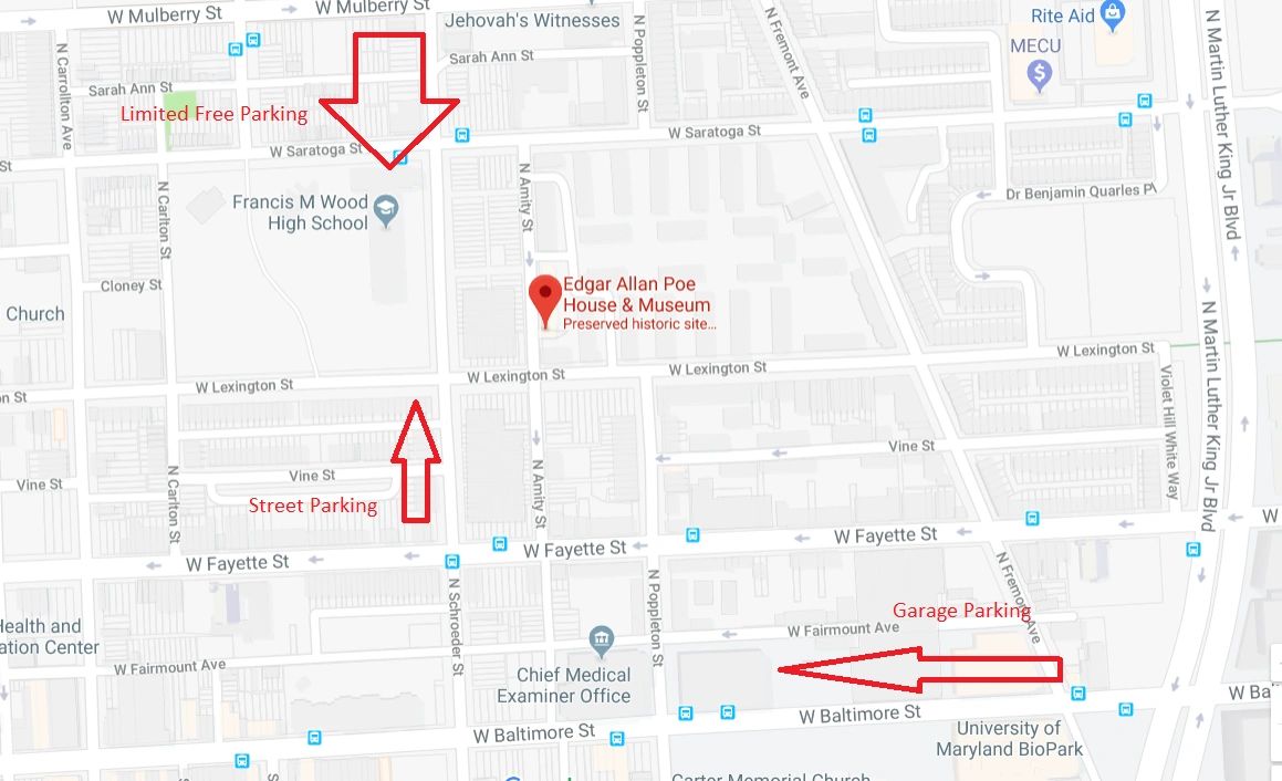 Where to Park/ How to Get to Poe Fest Int'l