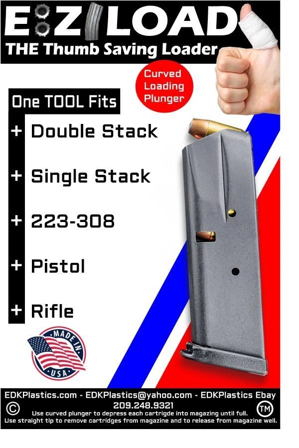 E-Z/LOAD PINK MAGAZINE LOADER SPEED LOADER RIFLE & PISTOL ONE TOOL