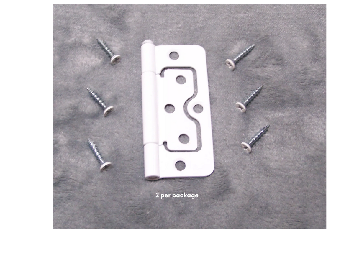 3 Inch Non Mortise Plantation Shutter Hinge WHITE