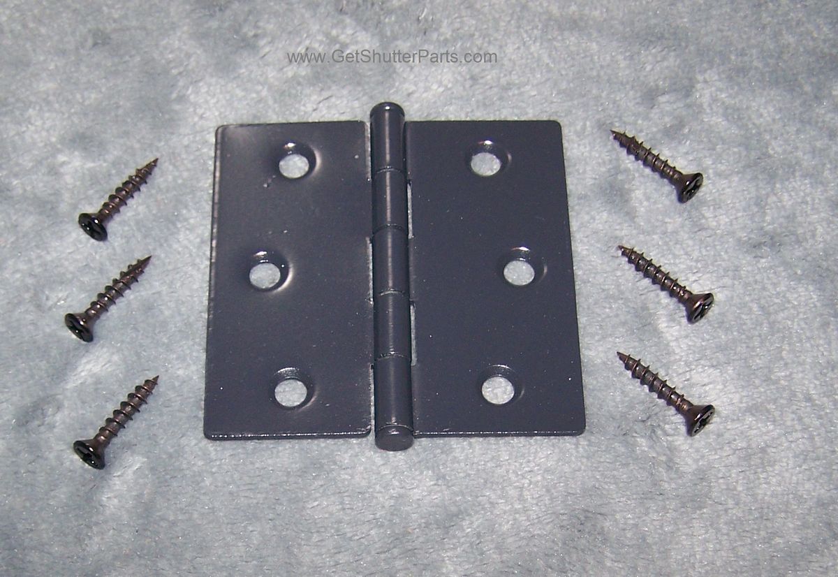Plantation Shutter Hinge 2 1/2 Inch X 2 1/2 Inch Black Satin Finish ...