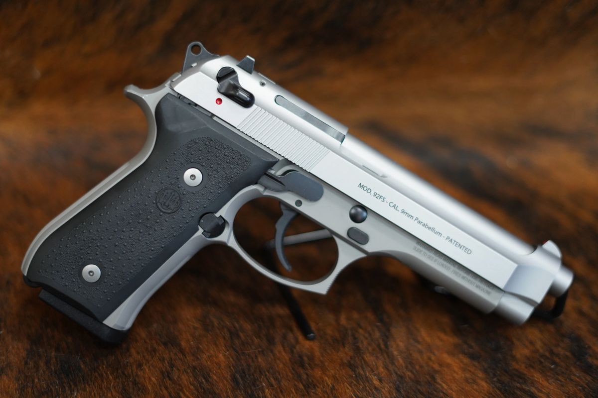 Beretta, 92FS, INOX, Double Action/Single Action, Semi-automatic, Metal ...