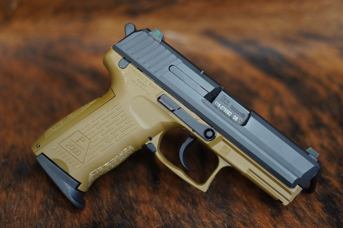 HK, P2000, V3, Double Action/Single Action, Semi-automatic, Polymer Frame Pistol, Full Size, 9MM ...