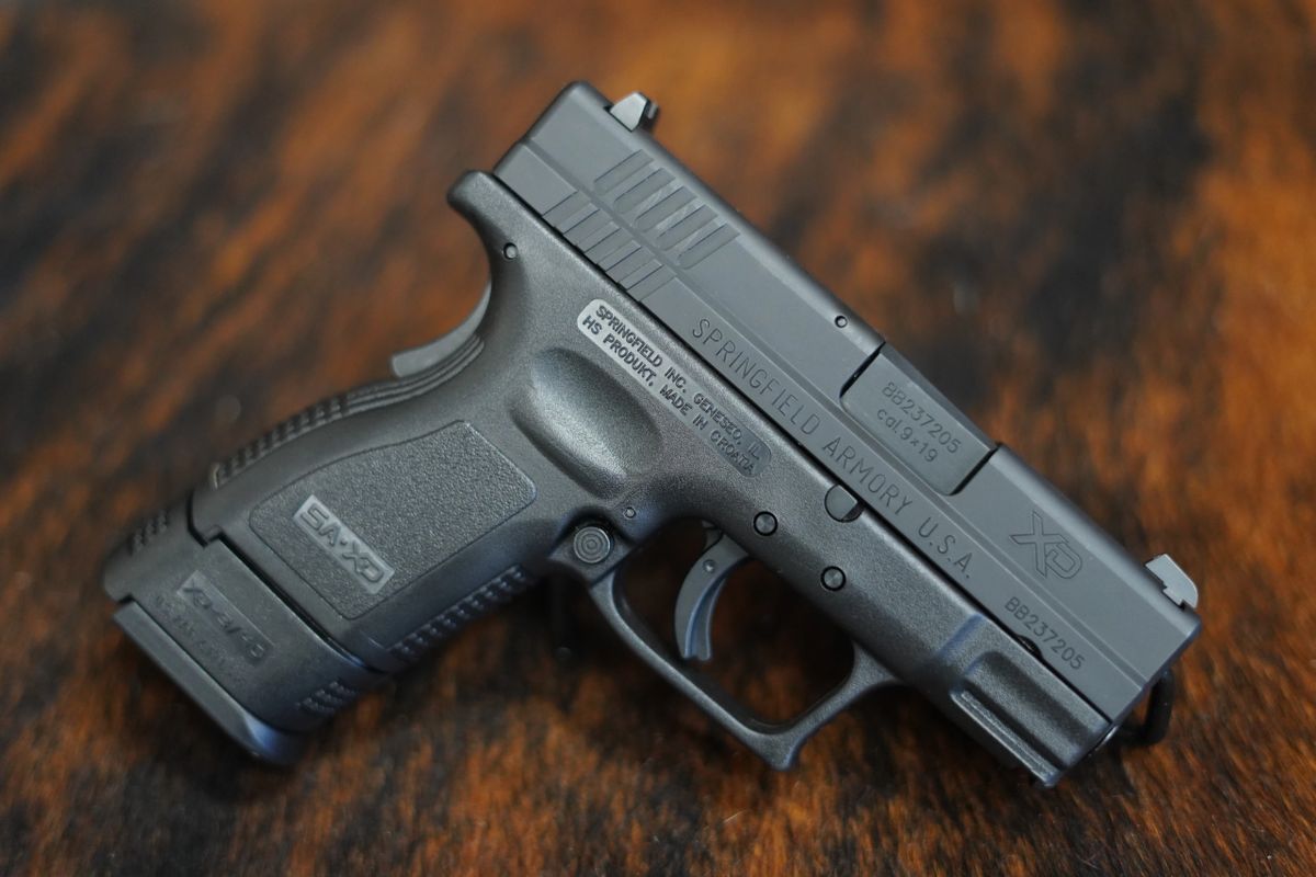 Springfield, XD9, Striker Fired, Semi-automatic, Polymer Frame Pistol ...