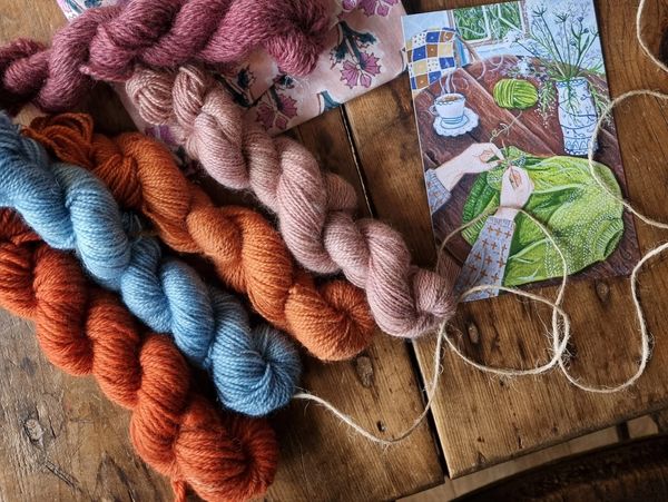 Sewing retreats and naturally dyed yarn in the Cotswolds