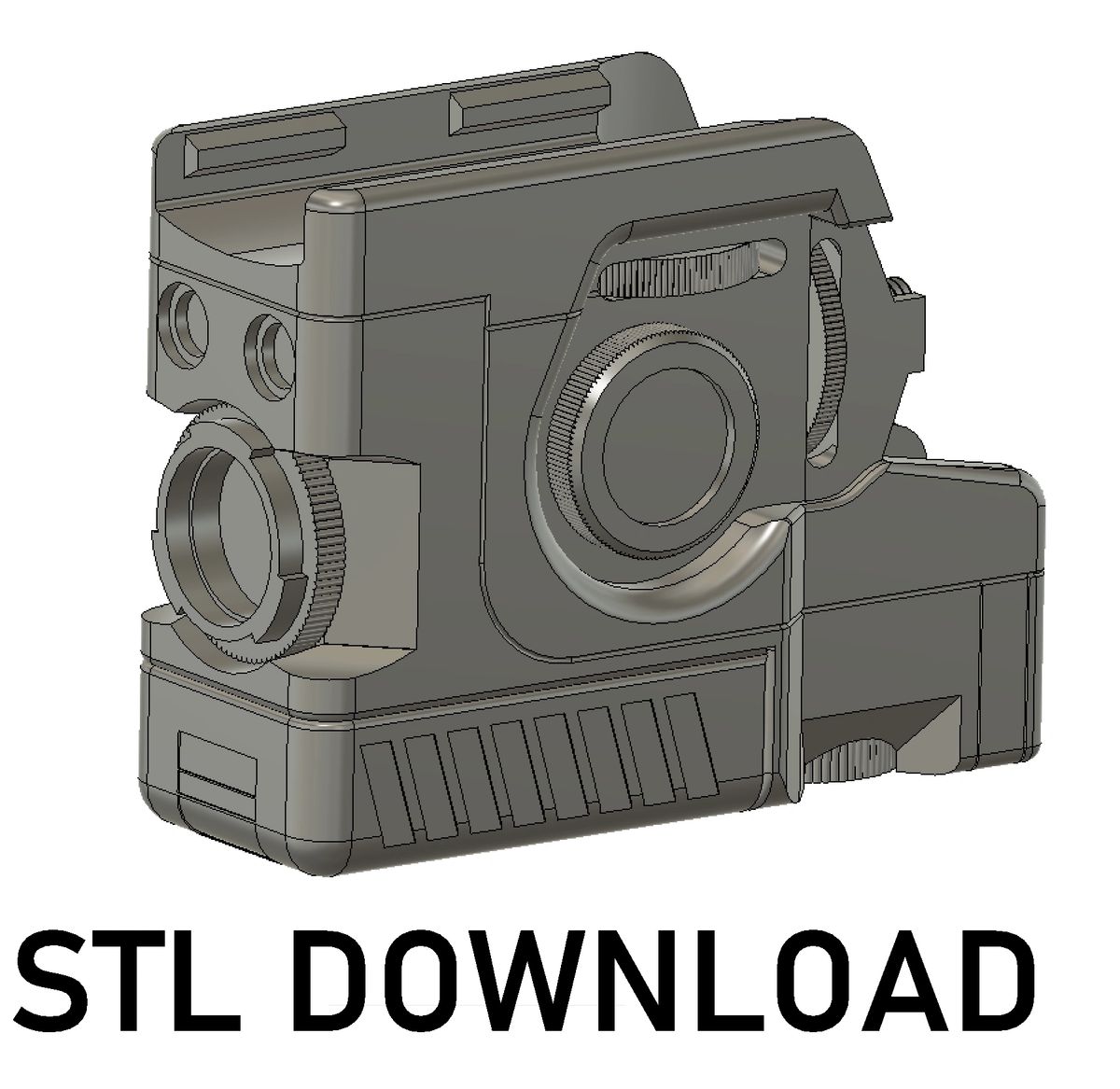 airsoft mk23 socom laser aiming module STL 3d files