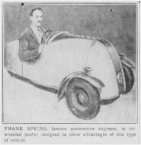 Frank Spring, Champion of the Three-Wheeled Hudson?