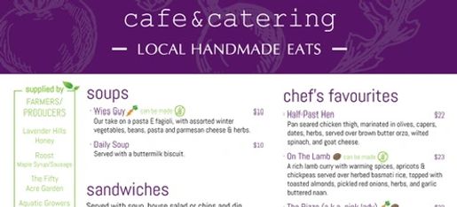 Eclectic Cafe - Take Out Menu, Restaurant, Lunch Menu