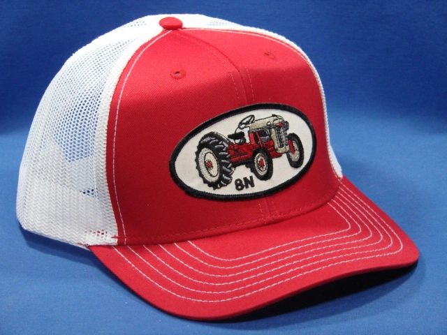 Ford-Tractor-8N-Red With White Mesh Hat - Snapback