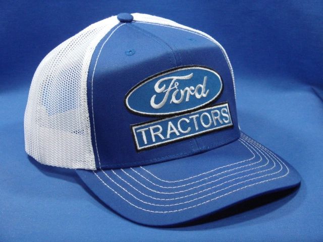Ford Tractors Blue Logo On A Royal Blue With White Mesh Hat - Snapback