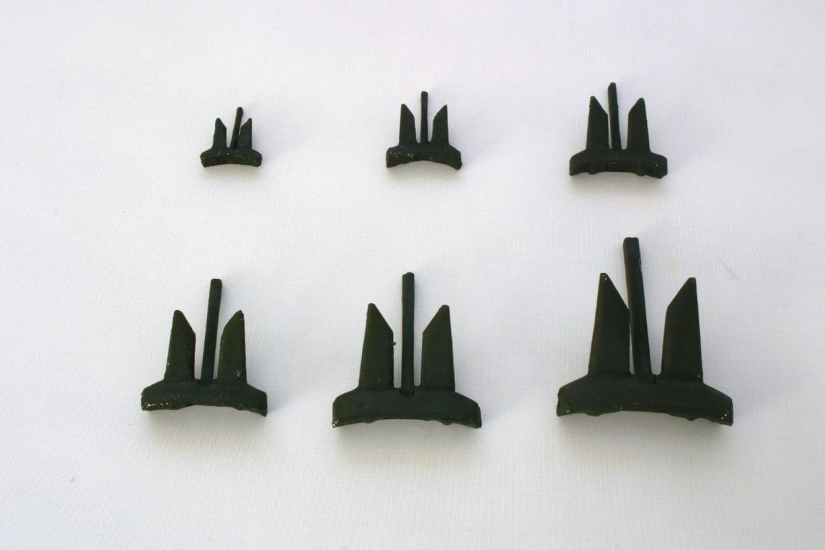 Admiralty pattern anchor set